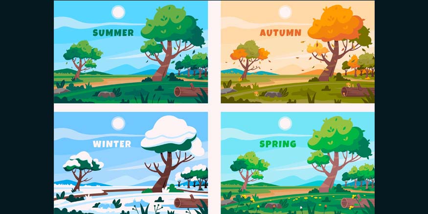 Seasons for Kids: A Simple Guide to Spring, Summer, Monsoon, Autumn and ...